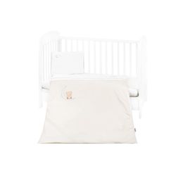 Kikkaboo Babybettw&auml;sche Set Dream Big 5-teilig Decke 135 x 95cm Kissen 45 x 35cm beige