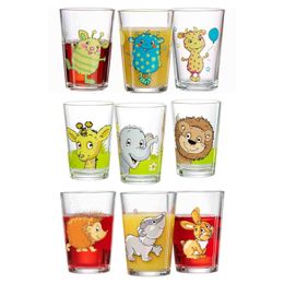 Ritzenhoff & Breker Ritzenhoff & Breker Kindergl&auml;ser Monster/Dschungel/Wald 205 ml 9er Set