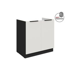K&uuml;chen-Preisbombe K&uuml;chen Sp&uuml;lenschrank 80 K&uuml;che ARIA Weiss ultra matt Anti Fingerprint K&uuml;chenzeile