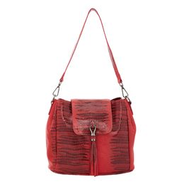 NAEMI Schultertasche Damen Gr&ouml;&szlig;e One Size rot / schwarz