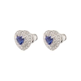 Swarovski Ohrringe Damen Gr&ouml;&szlig;e One Size royalblau / silber