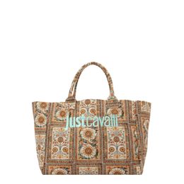 Just Cavalli Strandtasche Damen Gr&ouml;&szlig;e One Size sand / blau / t&uuml;rkis / orange