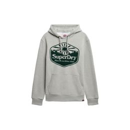 Superdry & Co Sweatshirt 'Sun' Herren Gr&ouml;&szlig;e L graumeliert / tanne