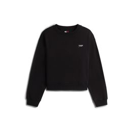 Tommy Jeans Sweatshirt 'Crew' Damen Gr&ouml;&szlig;e L schwarz / silber