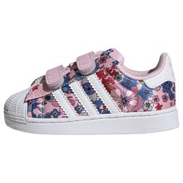 Adidas Originals Sneaker 'LibertyLondon Superstar II' Jungen Gr&ouml;&szlig;e 19 violettblau / rosa / rot / wei&szlig;