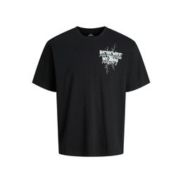 Jack & Jones JACK & JONES Shirt 'JOREaglerock Gallery' male size XXL Navy / Aqua / Black / White