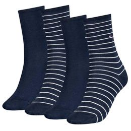 Tommy Hilfiger Socken Damen Gr&ouml;&szlig;e 39/42 dunkelblau / wei&szlig;