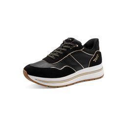 Tamaris Sneaker Damen Gr&ouml;&szlig;e 38 gold / schwarz Sommerschuhe