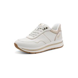 Tamaris Sneaker Damen Gr&ouml;&szlig;e 38 dunkelbeige / wei&szlig; Sommerschuhe