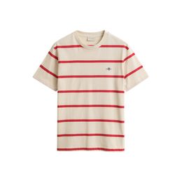 Gant T-Shirt Herren Gr&ouml;&szlig;e L beige / rot