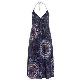 Lascana Kleid Damen Gr&ouml;&szlig;e 46 blau / marine / rosa / schwarz Sommerkleid