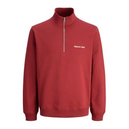 Jack & Jones Jack & Jones Sweatshirt 'JORNORREBRO' Herren Gr&ouml;&szlig;e XXL blutrot / wei&szlig;