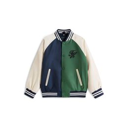 Tommy Hilfiger Jacke Jungen Gr&ouml;&szlig;e 146 hellbeige / dunkelblau / gr&uuml;n