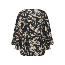 Kaffe Curve Bluse 'Olla' Damen Gr&ouml;&szlig;e 6XL beige / schwarz