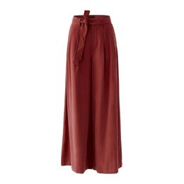 Oui Pleat-Front Pants female Red size 44