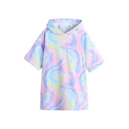 next Bademantel M&auml;dchen Gr&ouml;&szlig;e 140 hellblau / apfel / dunkellila / rosa