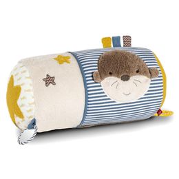 babyFEHN Fehn Krabbelrolle Otter Theo, Mehrfarbig, Textil, 17x15x36 cm, Rassel, Knister-Applikation, Schlafen, Babybett-Ausstattung, Babydecken & Babykissen, Babykissen