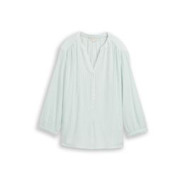 Tom Tailor Bluse Damen Gr&ouml;&szlig;e XL mint / wei&szlig;