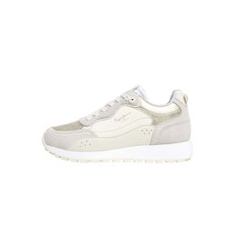 Pepe Jeans Sneaker 'DEAN METAL' Damen Gr&ouml;&szlig;e 37 kitt / ecru / gold Sommerschuhe