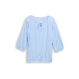 Tom Tailor Women + Bluse Damen Gr&ouml;&szlig;e 6XL hellblau / naturwei&szlig;
