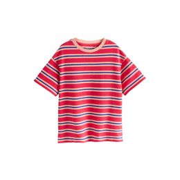 next Shirt girl size 110 Dark blue / Pastel pink / Red