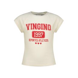 Vingino T-Shirt 'Houla' M&auml;dchen Gr&ouml;&szlig;e 164 elfenbein / rot