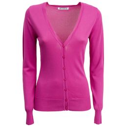 Influencer Strickjacke Damen Gr&ouml;&szlig;e S pink