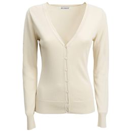 Influencer Strickjacke Damen Gr&ouml;&szlig;e L beige