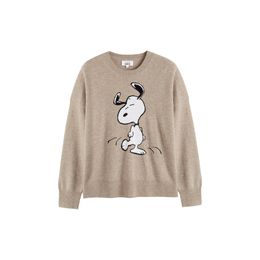 Chinti & Parker Pullover 'Dancing Snoopy' Damen Gr&ouml;&szlig;e M braun / schwarz / wei&szlig;