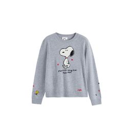 Chinti & Parker Sweater 'Snoopy Original' female size XS mottled grey / Red / Black / White