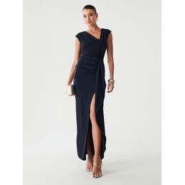 BWLDR Abendkleid 'SAMI' Damen Gr&ouml;&szlig;e 34 marine Winterkleid