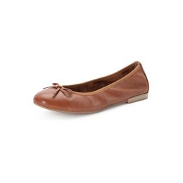 Marco Tozzi Ballerina Damen Gr&ouml;&szlig;e 37 cognac