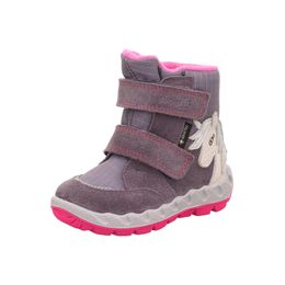 Superfit Stiefel 'ICEBIRD' M&auml;dchen Gr&ouml;&szlig;e 25 beige / brombeer / pink