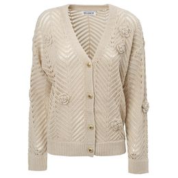 Influencer Knit Cardigan female Beige size S