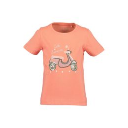 Blue Seven T-Shirt M&auml;dchen Gr&ouml;&szlig;e 128 lachs / rosa / silber / wei&szlig;
