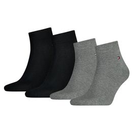 Tommy Hilfiger Socken Herren Gr&ouml;&szlig;e 39/42 graumeliert / rot / schwarz