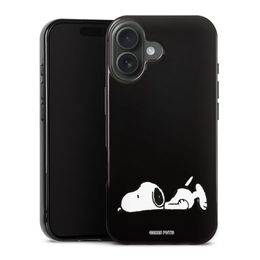 DeinDesign iPhone 17 Handy Silikon H&uuml;lle Case schwarz Handyh&uuml;lle Official Licensed Product Snoopy Peanuts