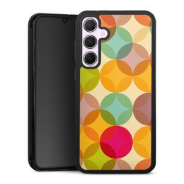 DeinDesign Galaxy A55 5G Handy Gallery Case Handyh&uuml;lle 9H Geh&auml;rtetes Glas R&uuml;ckseite H&uuml;lle Kunst Art Circle Gallery Case