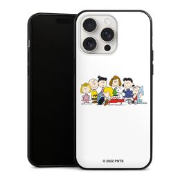 DeinDesign iPhone 15 Pro Max Handy Slim Case extra d&uuml;nn Silikon Handyh&uuml;lle schwarz H&uuml;lle Merchandise Kindheit Peanuts Silikon Slim Case
