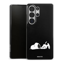 DeinDesign Galaxy S25 Ultra Handy Slim Case extra d&uuml;nn Silikon Handyh&uuml;lle schwarz H&uuml;lle Official Licensed Product Snoopy Peanuts Silikon Slim Case