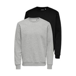 Only & Sons Only & Sons Sweatshirt male Grey, Black size XS
