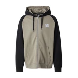 Iriedaily Sweatjacke 'De College 2' Herren Gr&ouml;&szlig;e S pastellgr&uuml;n / schwarz