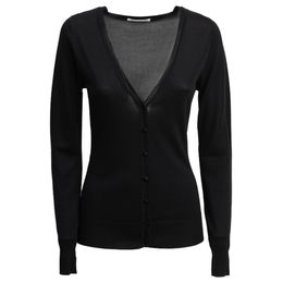 Influencer Strickjacke Damen Gr&ouml;&szlig;e L schwarz
