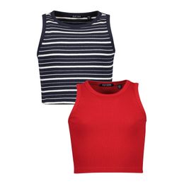 Blue Seven Top M&auml;dchen Gr&ouml;&szlig;e 152 navy / rot / wei&szlig;