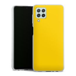 DeinDesign Galaxy A22 4G Handy Silikon H&uuml;lle Case transparent Handyh&uuml;lle Colour Unicoloured Yellow Silikon Case