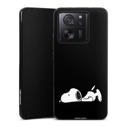 DeinDesign Xiaomi 13T Pro Handy Silikon H&uuml;lle Case schwarz Handyh&uuml;lle Official Licensed Product Snoopy Peanuts