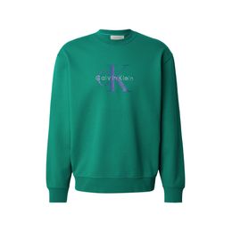Calvin Klein Jeans Sweatshirt male size L Blue / Pastel blue / Green