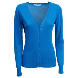 Influencer Strickjacke Damen Gr&ouml;&szlig;e S azur