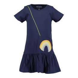 Blue Seven Kleid M&auml;dchen Gr&ouml;&szlig;e 122 dunkelblau / gelb / lila / orange