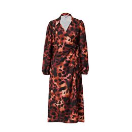Dorothy Perkins Kleid Damen Gr&ouml;&szlig;e 36 creme / rostbraun / schwarz Sommerkleid